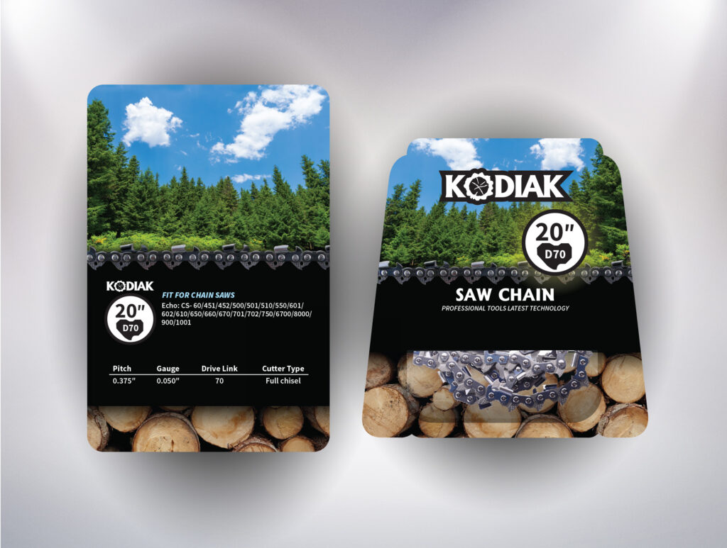 Kodiak Saw Chain - Product Packaging Design | Starn Marketing Group